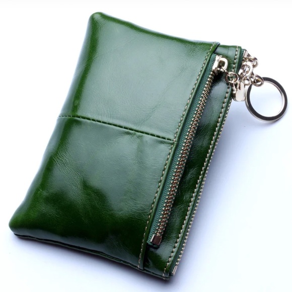 MDBM | Bags | Mdbm Green Leather Wallet | Poshmark